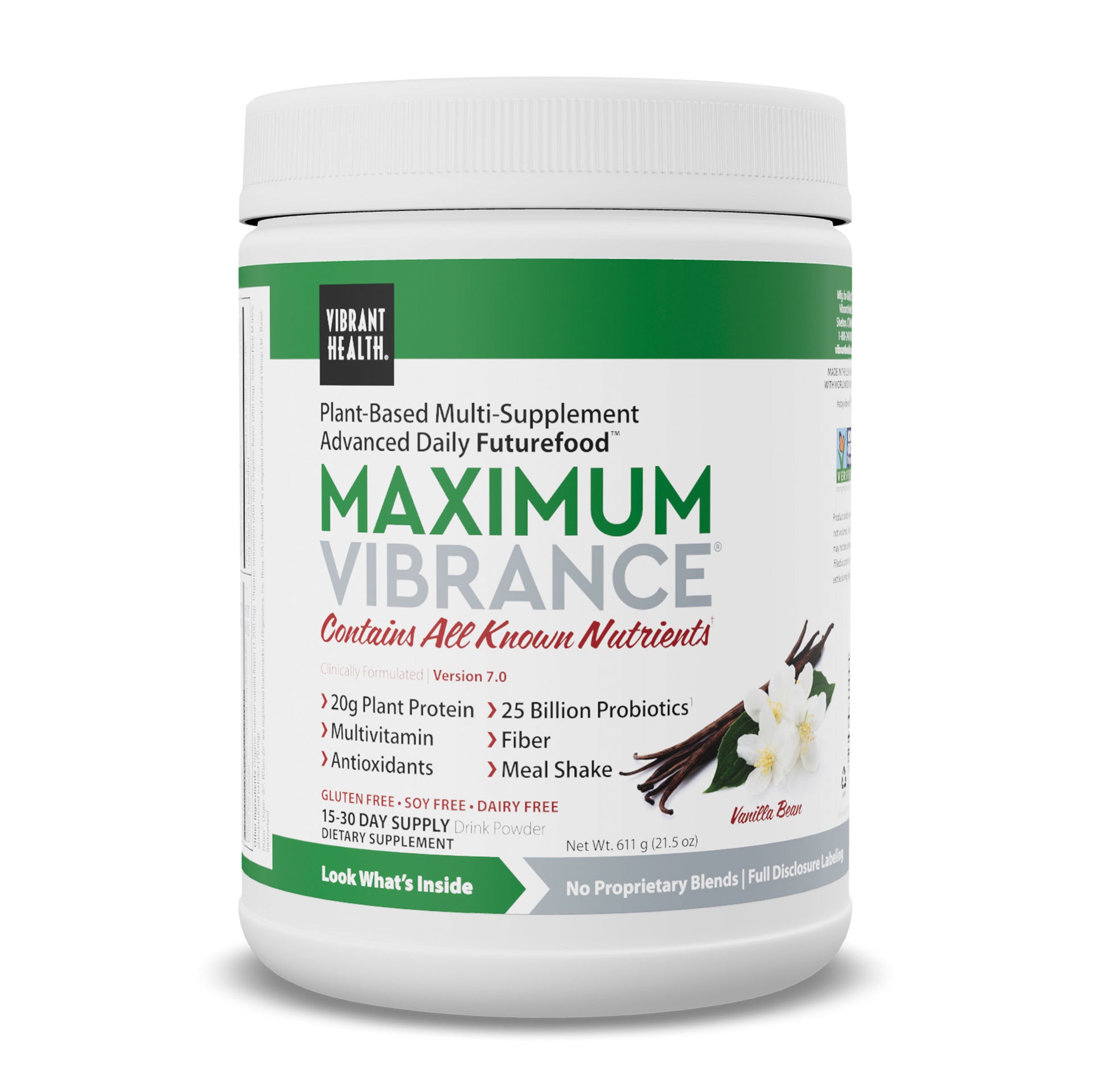 Maximum Vibrance | Vegan Protein Powder | Meal Replacement Shakes ...