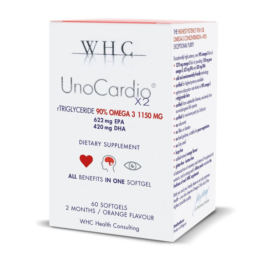WHC, UnoCardio X2 Fish Oil, Triglyceride Omega-3 Fatty, 08/28/2023